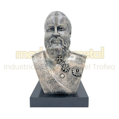 Madera y Metal. Busto del Mariscal Lopez - M1.8000